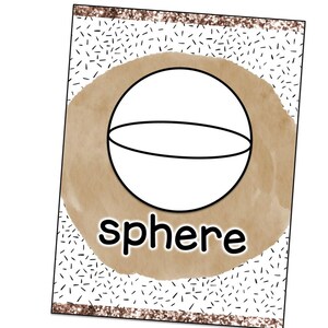 PRINTABLE Shape Posters and Charts | Neutral Boho Classroom Decor 2D ...