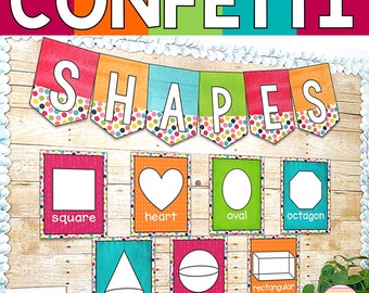 PRINTABLE Shape Posters and Charts Cactus Classroom Decor - Etsy