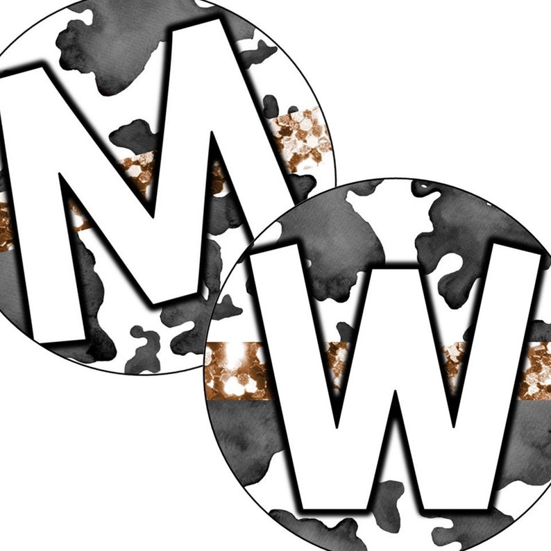 PRINTABLE Welcome Banner | Farmhouse Cow Print Classroom Decor ...