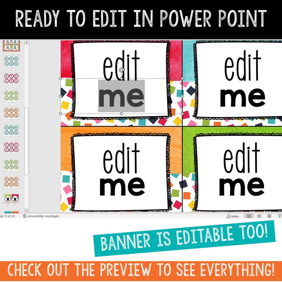 Editable Classroom Jobs Chart Template Confetti Rainbow Classroom Decor ...