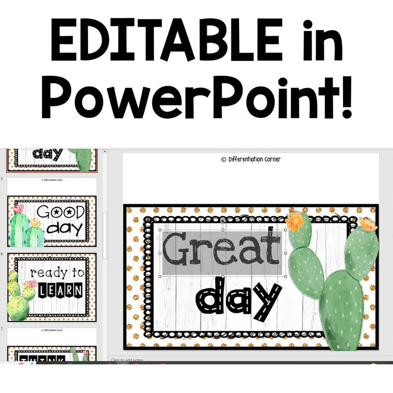 Printable Behavior Clip Chart Cactus and Succulent Classroom - Etsy