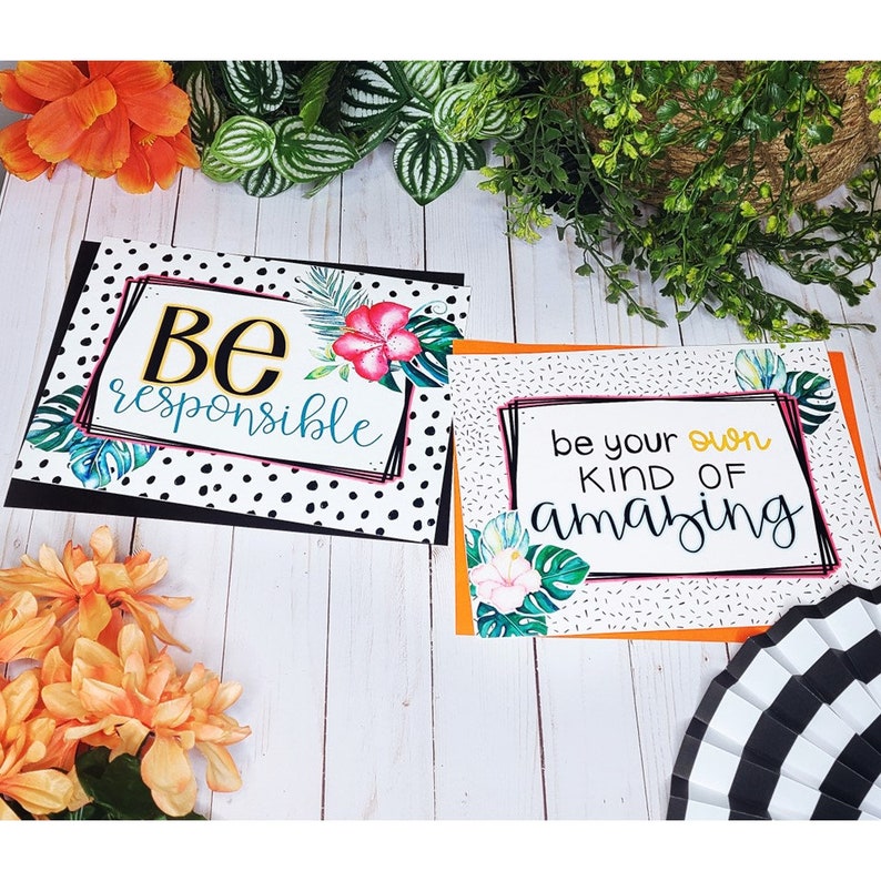 Editable Tropical Classroom Rules Posters Tropical Classroom Decor ...