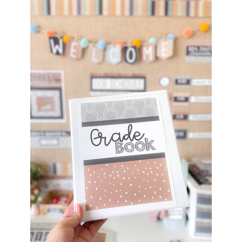 Editable Binder Covers and Spines | Neutral Boho Classroom Decor ...