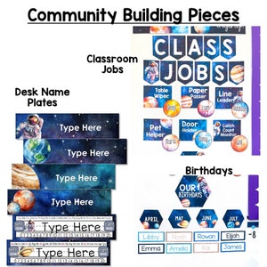 Space Classroom Decor Bundle | Classroom Bulletin Board Display Posters ...