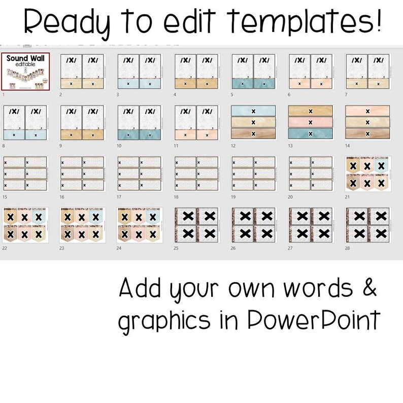 Sound Wall Classroom Posters | Boho Neutral Classroom Decor Phonics ...