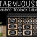 Farmhouse Neutral Teacher Tool Box Labels Farmhouse Neutral - Etsy