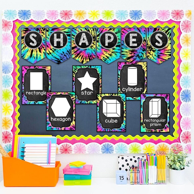 PRINTABLE Shape Posters and Charts | Colorful Classroom Decor 2D and 3D ...