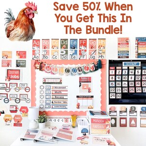 Editable Chicken Binder Covers and Spines Farmhouse Classroom Decor ...