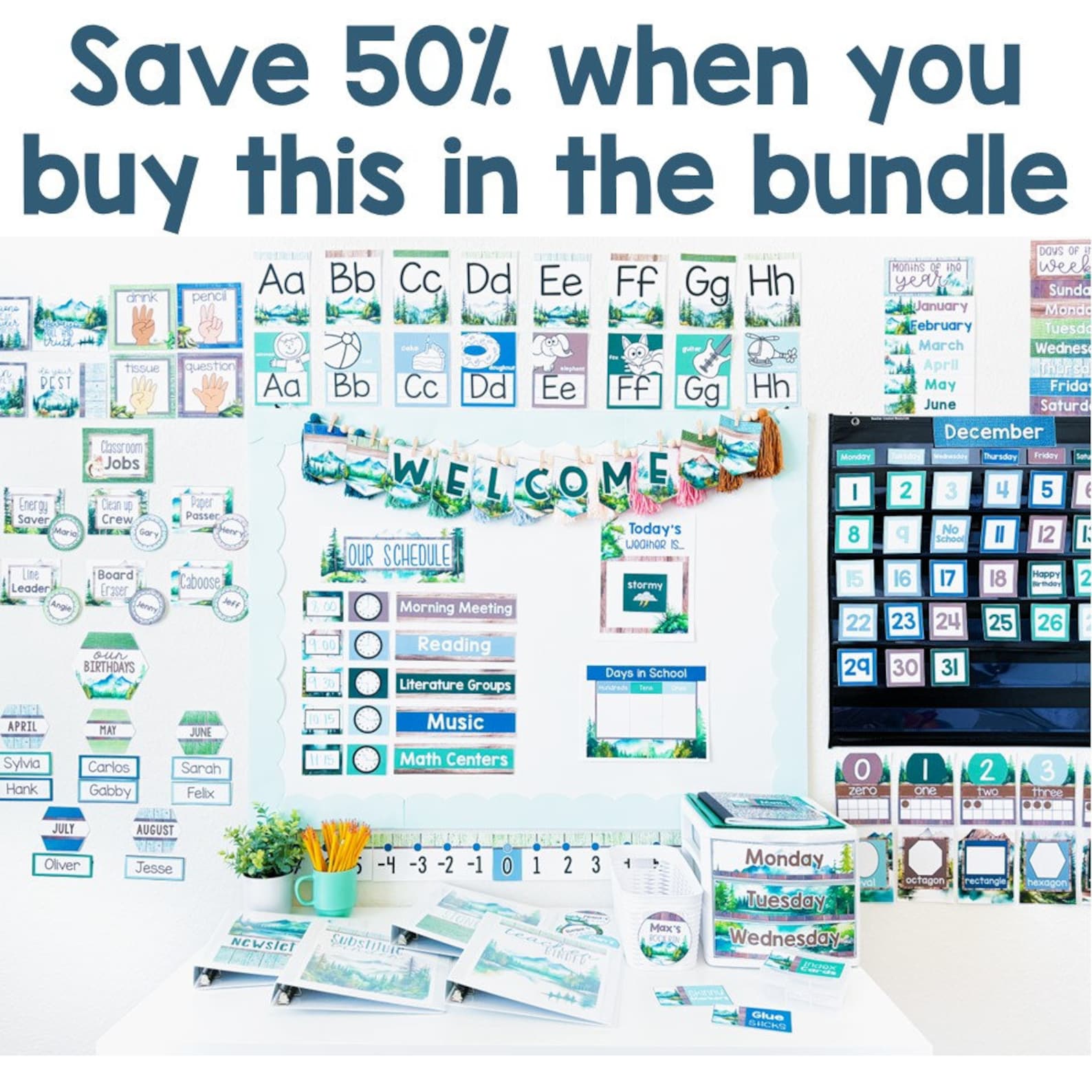 Nature Classroom Rules Posters Nature Classroom Decor Classroom Rules ...