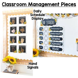 Bright Sunflower Classroom Decor Bundle | Printable Classroom Bulletin ...
