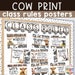 Cow Print Farmhouse Classroom Rules Posters Farmhouse Cow Print ...