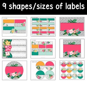 Editable Tropical Classroom Labels Tropical Classroom Decor Tropical ...