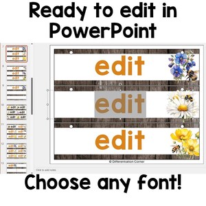 Flip Calendar for Classroom Bee Theme Classroom Editable Flip Calendar ...