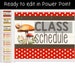 Editable Daily Schedule Cards Mushroom Retro Classroom Decor Printable ...
