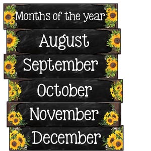 Classroom Calendar & Weather Display Set | Sunflower Farmhouse ...