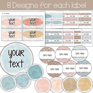 Editable Boho Classroom Labels Neutral Boho Classroom Decor Neutral ...
