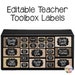 Farmhouse Neutral Teacher Tool Box Labels, Farmhouse Neutral Classroom ...