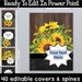 Editable Binder Covers and Spines Sunflower Farmhouse Classroom Decor ...