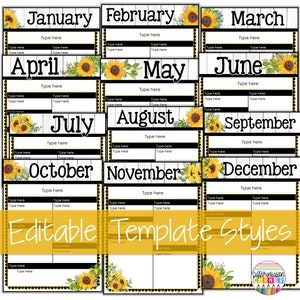 Editable Classroom Newsletter Template | Sunflower Farmhouse Classroom ...