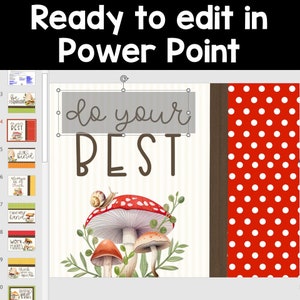 Mushroom Retro Classroom Rules Posters Mushroom Classroom Decor ...