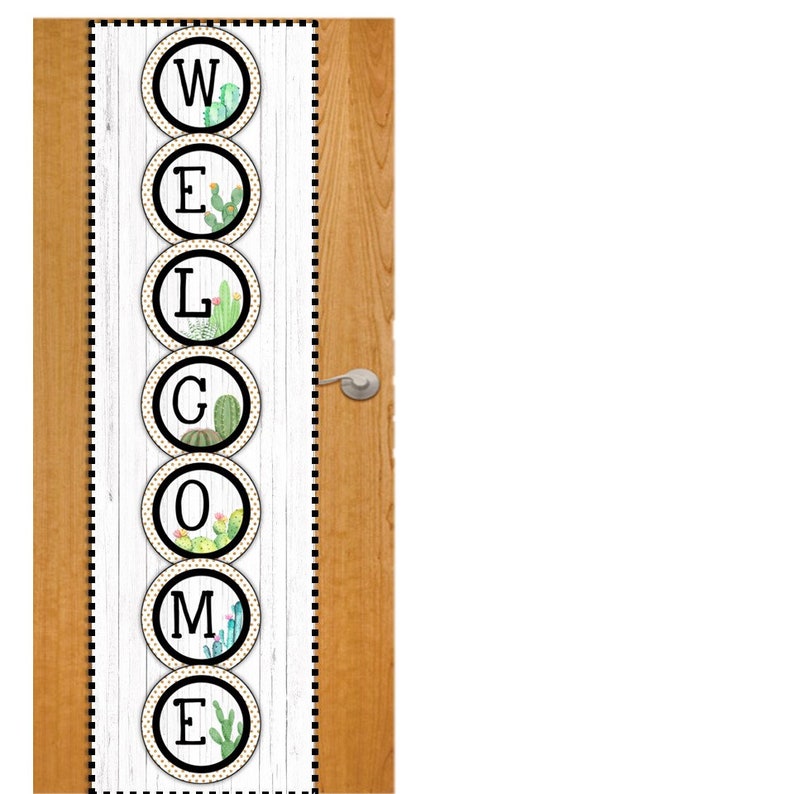 PRINTABLE Welcome Banner Cactus Classroom Decor Welcome Bunting Cactus ...