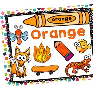 PRINTABLE Color Posters Pack | Confetti Rainbow Classroom Decor ...