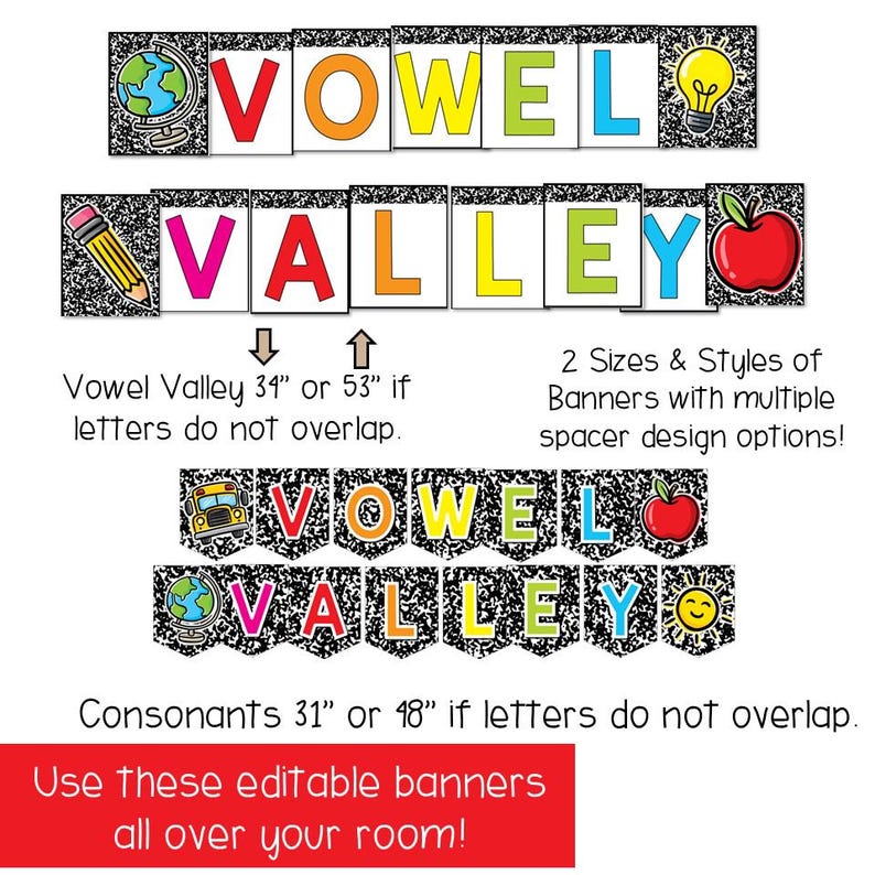 Sound Wall Classroom Posters Composition Notebook Classroom Decor ...