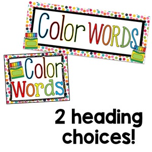 PRINTABLE Color Posters Pack | Confetti Rainbow Classroom Decor ...