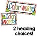 PRINTABLE Color Posters Pack | Confetti Rainbow Classroom Decor | Rainbow Colors Posters ...