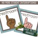 Classroom Hand Signal Posters, Nature Classroom Decor, Editable Hand ...