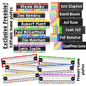 Rainbow Classroom Decor Bundle Printable Classroom Bulletin Board ...