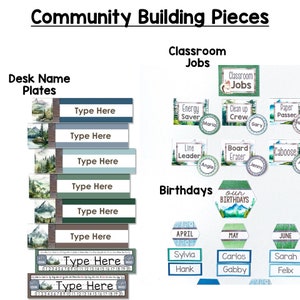 Nature Classroom Decor Bundle Nature Classroom Theme Mountain Classroom ...