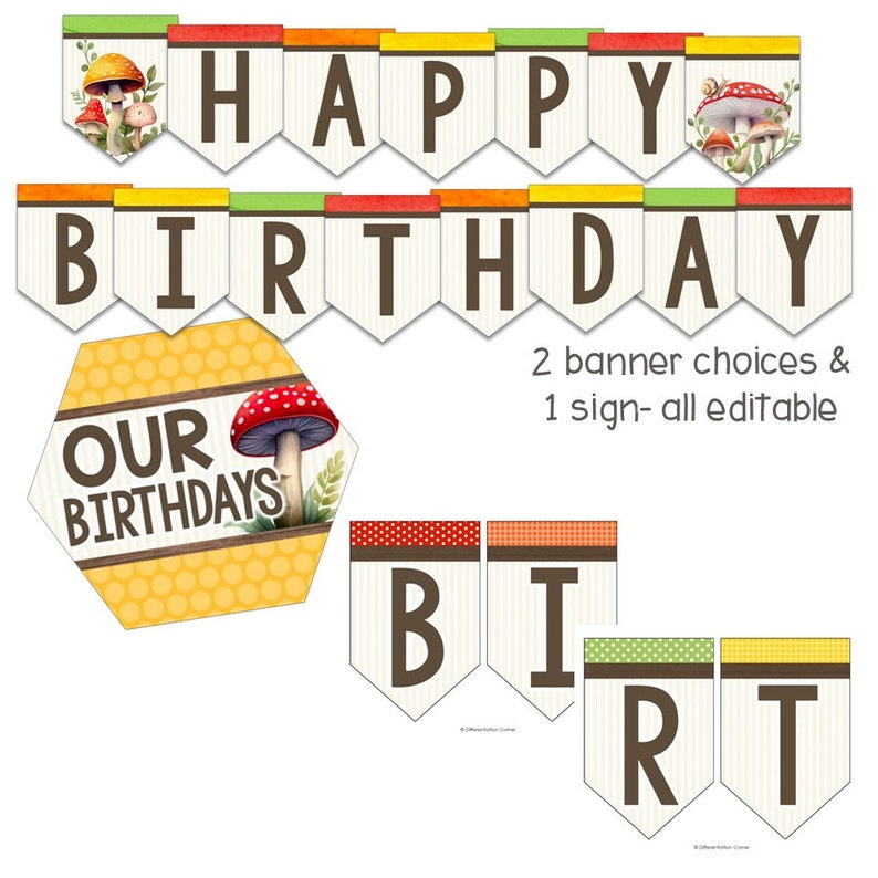 Mushroom Retro Classroom Birthday Display Groovy Classroom Decor Retro ...