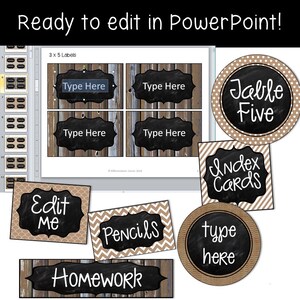 Editable Farmhouse Neutral Classroom Labels Neutral Farmhouse Classroom ...