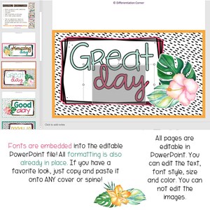 Printable Behavior Clip Chart, Tropical Classroom Decor, Editable ...
