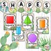 PRINTABLE Shape Posters and Charts | Cactus Classroom Decor | 2D and 3D ...