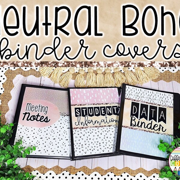 Binder Covers Printable - Etsy