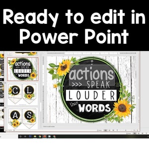 Editable Classroom Rules Posters Sunflower Farmhouse Classroom Decor ...