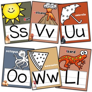 Alphabet Posters for the Classroom Chicken Farmhouse Classroom Decor ...