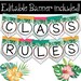 Editable Tropical Classroom Rules Posters Tropical Classroom Decor ...