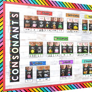 Sound Wall Classroom Posters Rainbow Classroom Decor Phonics Posters ...