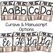 Cursive Alphabet Posters for the Classroom Cow Print Farmhouse ...