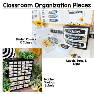 Bright Sunflower Classroom Decor Bundle | Printable Classroom Bulletin ...