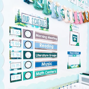 Nature Classroom Decor Bundle Nature Classroom Theme Mountain Classroom ...