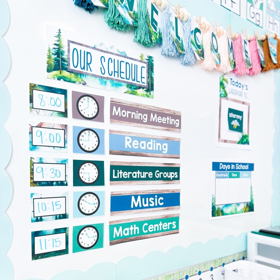 Nature Classroom Decor Bundle Nature Classroom Theme Mountain Decor ...