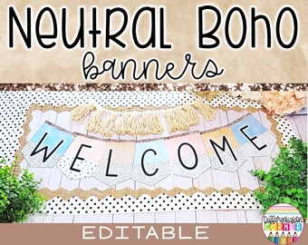 Editable Tropical Bunting Bulletin Board Banner Letters - Etsy
