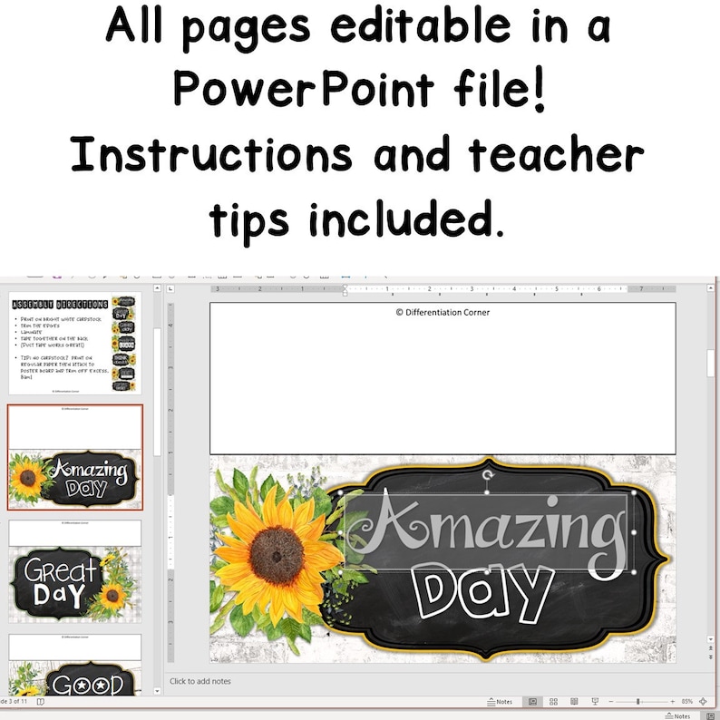 Printable Behavior Clip Chart Sunflower Modern Farmhouse - Etsy