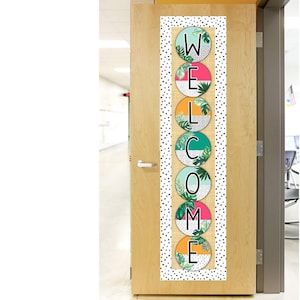 PRINTABLE Welcome Banner | Tropical Classroom Decor | Tropical Welcome ...