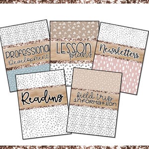 Editable Binder Covers and Spines | Neutral Boho Classroom Decor ...