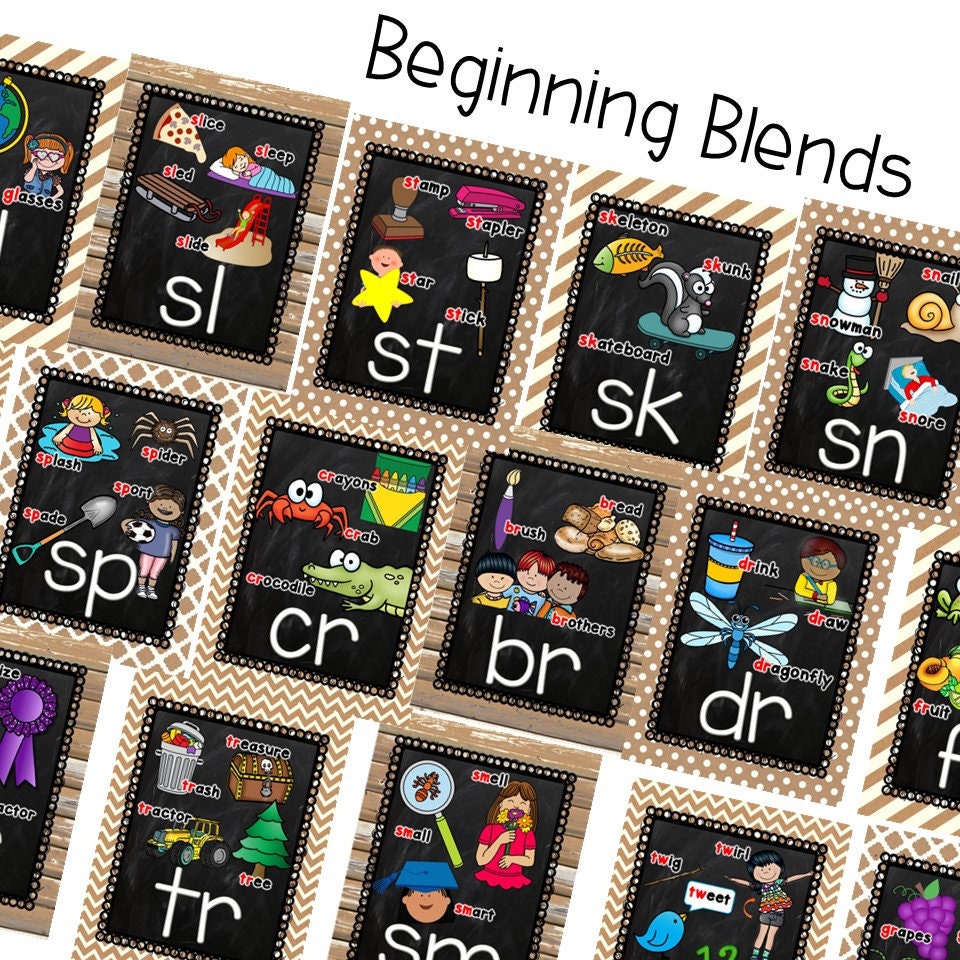 Farmhouse Neutral Alphabet Posters, Phonics Posters Vowel Valley Sound ...